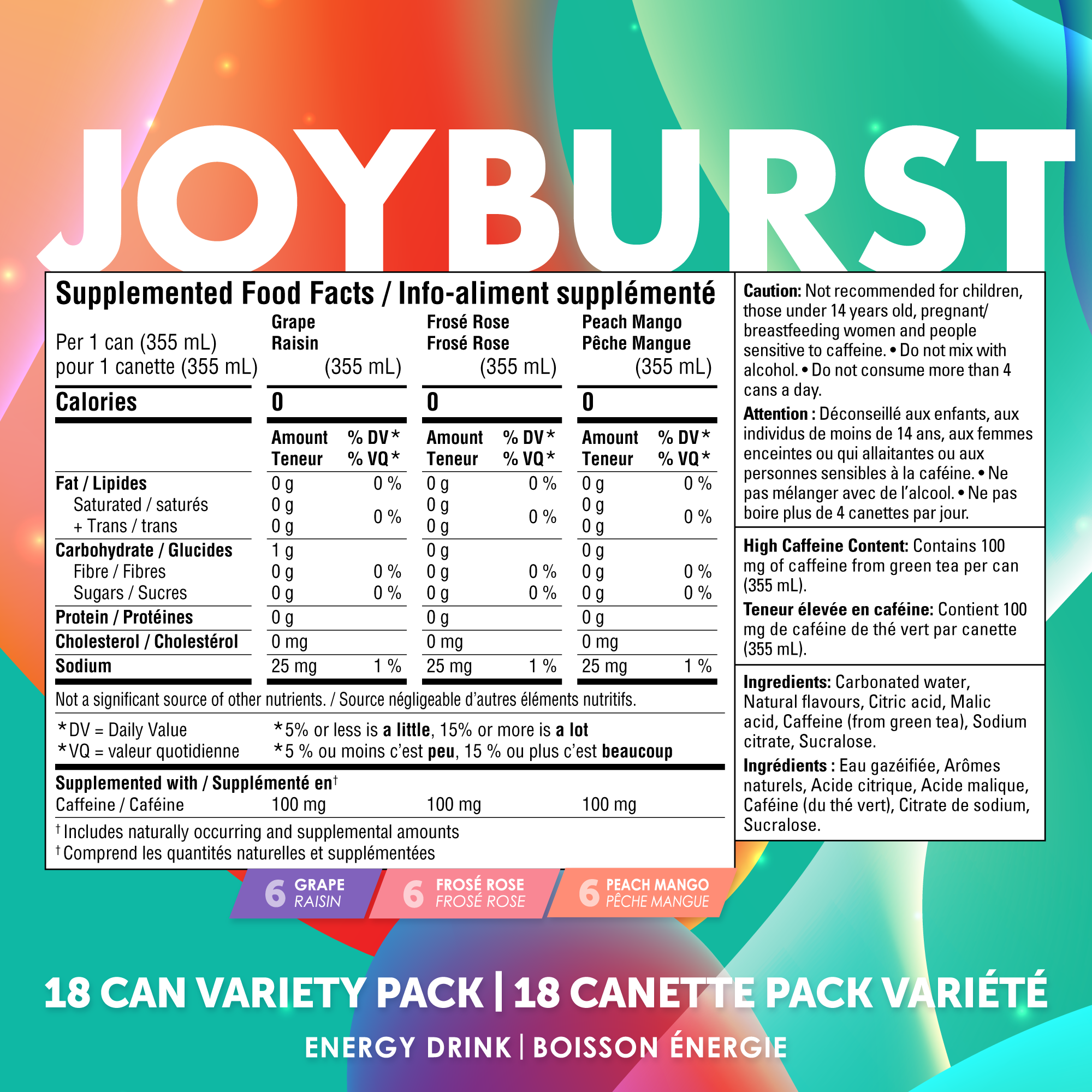 Joyburst Energy Drink Variety Pack - joyburst-ca